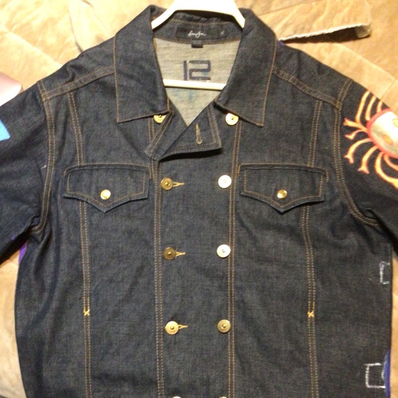 Sean Jean | Jackets & Coats | Sean Jean Double Breasted Denim Jacket ...